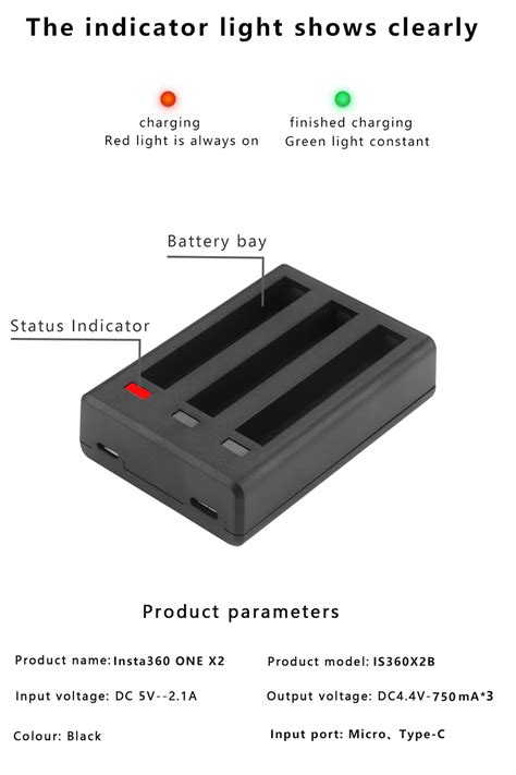 1800mah Batterij Voor Insta360 Een X2 Of Usb Dual Lovingprices