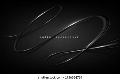 Abstract Black Curve Line Background Stock Vector Royalty Free Shutterstock