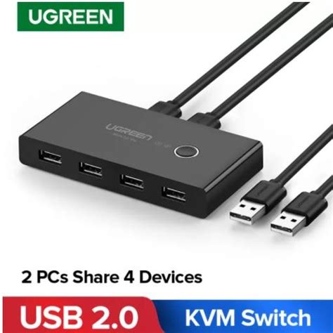 Jual UGREEN USB SWITCH SELECTOR 4 USB SHARE 4 PORT HUB FOR 2 PC 2 LAPTOP Shopee Indonesia
