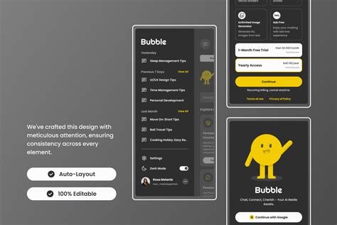 Bubble Ai Chatbot Mobile App On Yellow Images Creative Store 130071