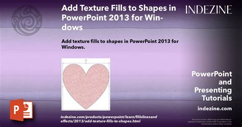 Add Texture Fills To Shapes In PowerPoint 2013 For Windows