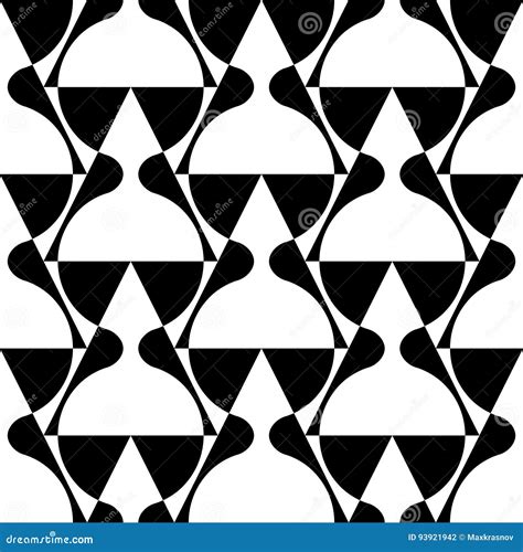 Seamless Triangle Pattern Stock Vector Illustration Of Minimalistic 93921942