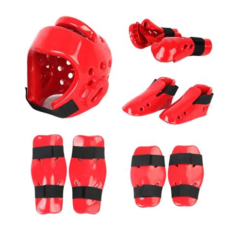 Dipped Foam Sparring Gear Set Itf Taekwondo Body Protector And Martial
