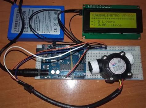 Caudalímetro Con Sensor De Flujo Yf S201 Y Lcd 2004 En Arduino Panama