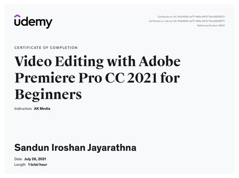 Sandun Iroshan On Linkedin My First Udemy Course Certification