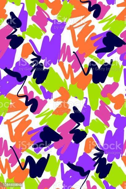 추상 적 배경 손으로 그린 그림 현대적인 디자인 패턴 벡터 0명에 대한 스톡 벡터 아트 및 기타 이미지 0명 공예 그래피티 Istock