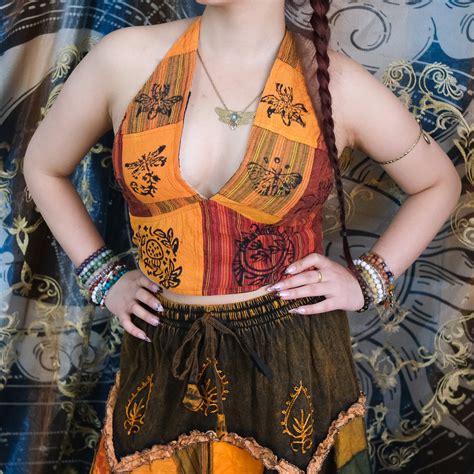 Patchwork Reversible Cotton Bralette Karmanepalcrafts