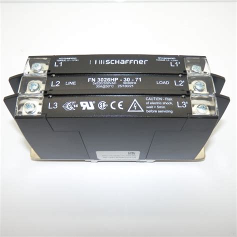 Schaffner 3 Phase Advanced Emcrfi Filter Fn3026hp 30 71 Primelec