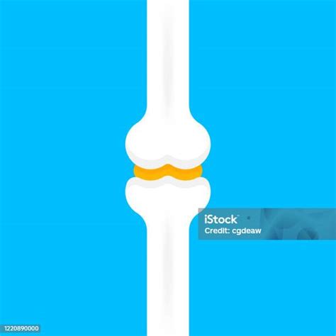 파란색 배경에 고립 된 뼈 간단한 그림 칼슘 개념을위한 뼈 클립 아트 뼈 플랫 레이 관절에 대한 스톡 벡터 아트 및 기타 이미지