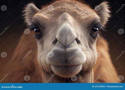 a photorealistic portrait of a camel capturing the intricate details