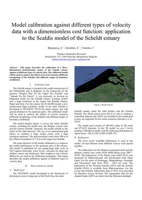 pdf model calibration against different types of velocity …model