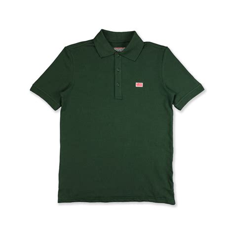 Tmc Flag 1 Inch Polo Forest Green The Marathon Clothing