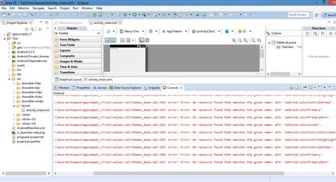 Eclipse新建android项目时，出现appcompatv7工程错误和红色感叹号（提示一堆style错误