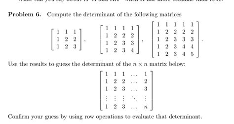 solved problem 6 compute determinant following matrices 1 2 2 2 2 1
