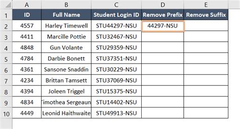 how to remove prefix and suffix in excel [11 methods]
