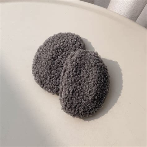 블루씨티 1쌍2pcs 따뜻한 똑딱이 양털 뽀글이 퍼 융털 기모 끈없는 귀마개 5color