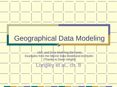 Data Models For Gis Part 1 Docsity