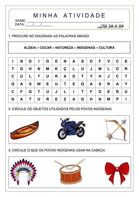 Atividades Povos Indigenas Educação Infantil Retoedu