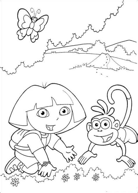 Print Dora The Explorer Coloring Page Download Print Or Color Online For Free