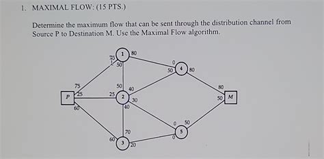 solved determine the maximum flow that can be sent through