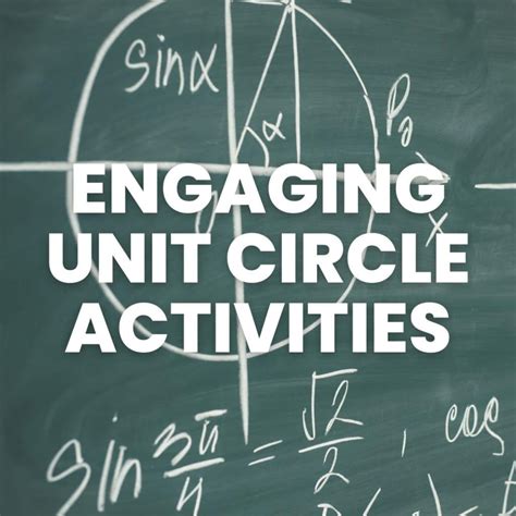 7 Engaging Unit Circle Activities [free Printable Pdfs]