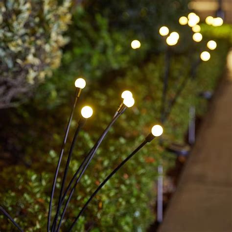 Đèn đom đóm năng lượng mặt trời LED Đèn sân vườn ngoài trời Sân vườn Đèn đất Khí quyển Đèn trang