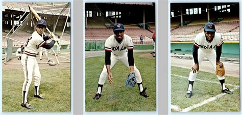 3 Postcards Cleveland Indians Baseball Player Rusty Torres Charlie