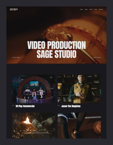 sage website page template for webflow