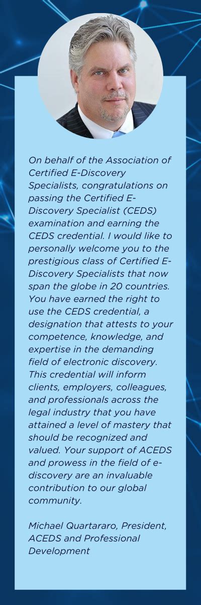 Congratulations On Earning The Ceds Credential Aceds