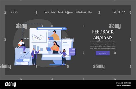Feedback Analysis Concept A Team Engages In Data Driven Performance