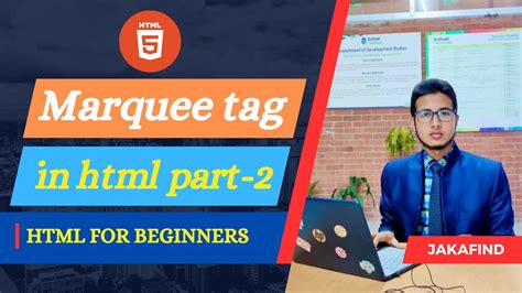 Marquee Tag In Html How To Use Marquee Tag In Html With All Attributes Scrolling Text Part 2
