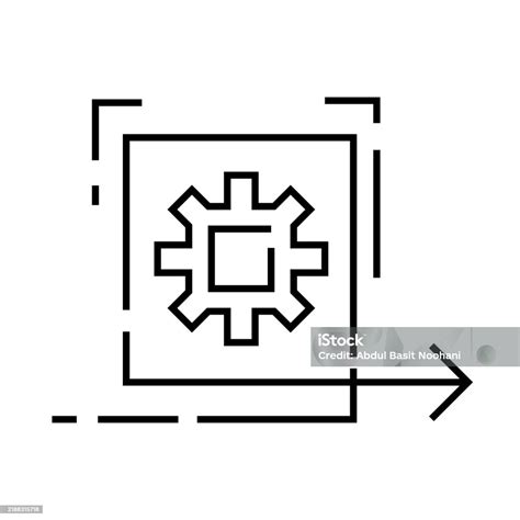Agile Working Cog And Arrows Representing Flexible And Efficient Work Processes Stock