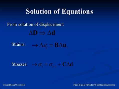 Finite Element Method In Geotechnical Engineering Short Course