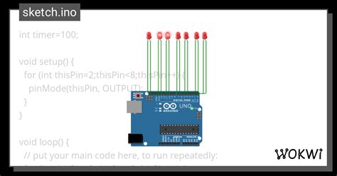 Simulasi 3 Rangkaian Runing Led Wokwi Esp32 Stm32 Arduino Simulator