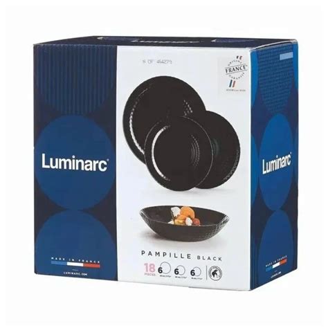 Luminarc Dinner Set Pampille Black Q6157 18Pc Online at Best Price ...
