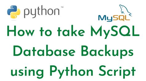 Devops Hint On Linkedin Mysql Database Backups Using Python Script