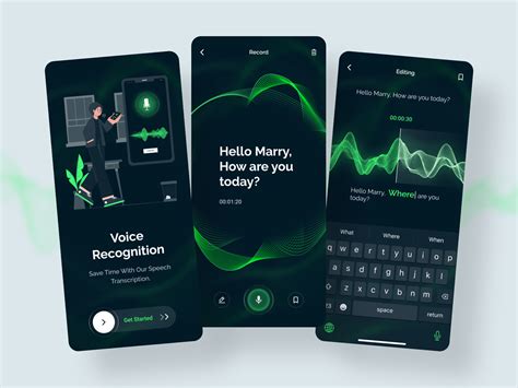 smart voice recognition app by mqos ui ux for multiqos on dribbble