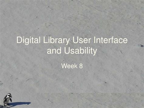 Ppt Digital Library User Interface And Usability Powerpoint