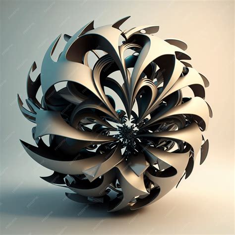 Premium Photo Abstract Sphere 3d Render Ai Generative