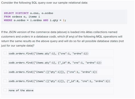 Solved Consider The Following SQL Query Over Our Sample Chegg