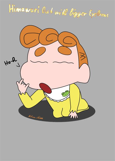 Himawari Nohara But With Bigger Eyebrows Nohara Misae On Tumblr