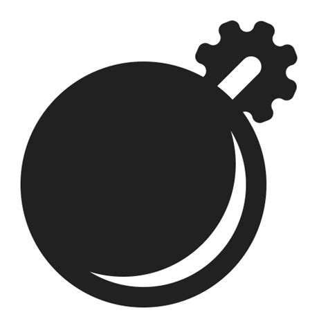 Bomb Icon Fluentui Emoji Mono Iconpack Microsoft