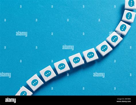 Communication Chain Online Messaging Or Chat Social Networking Information Transfer Chain Of