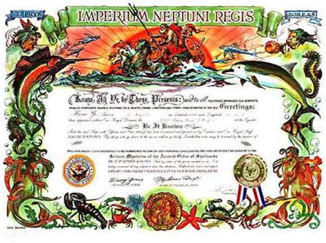 Uss Little Rock Equator Crossing Certificate