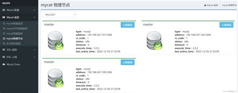 Mysql使用mycat分库分表（五）mycat 管理及监控mycat 服务管理控制功能 用于管理mycat的整个集群状态 Csdn博客