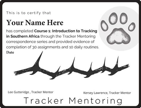 Tracking Courses For Novice To Expert Tracker Mentoring