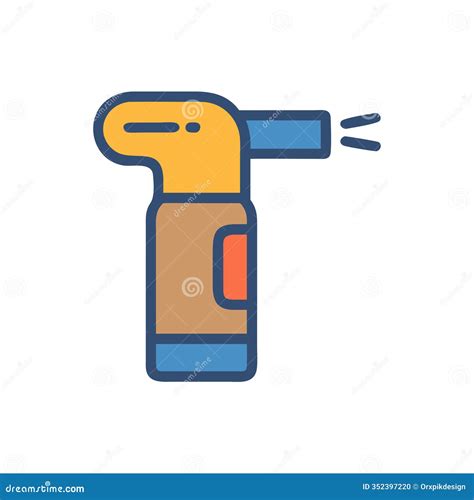 Cutting Torch Or Welding Torch Icon Cartoon Vector