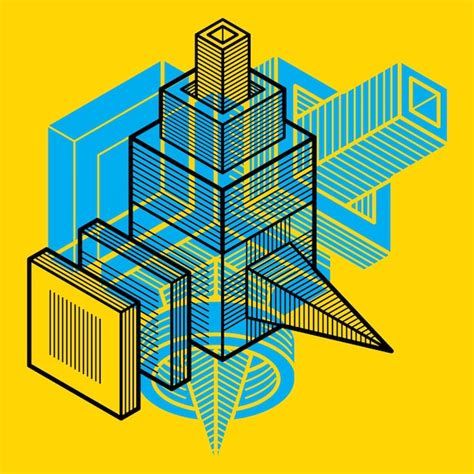 Premium Vector Engineering Abstract Shape 3d Vector Polygonal Figure