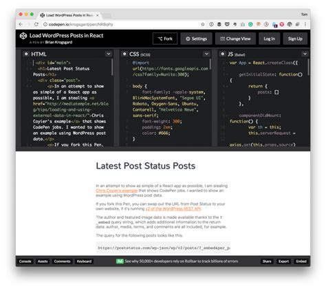 Wordpress Rest Api Example One Of Many Tom Mcfarlin