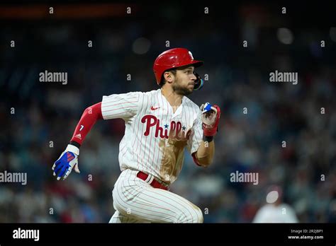 Philadelphia Phillies Trea Turner Plays During The Eighth Inning Of A Baseball Game Friday